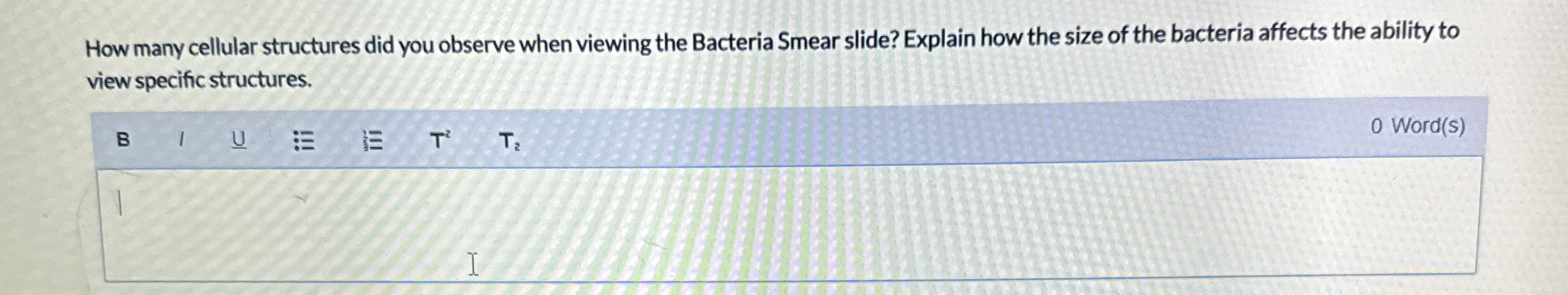 Solved How many cellular structures did you observe when | Chegg.com