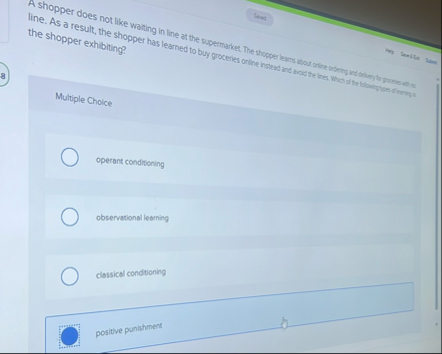 Solved A shopper does not likline. As a result, the sho | Chegg.com