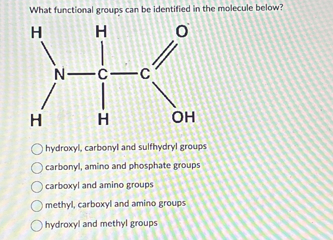 Solved What functional groups can be identified in the | Chegg.com