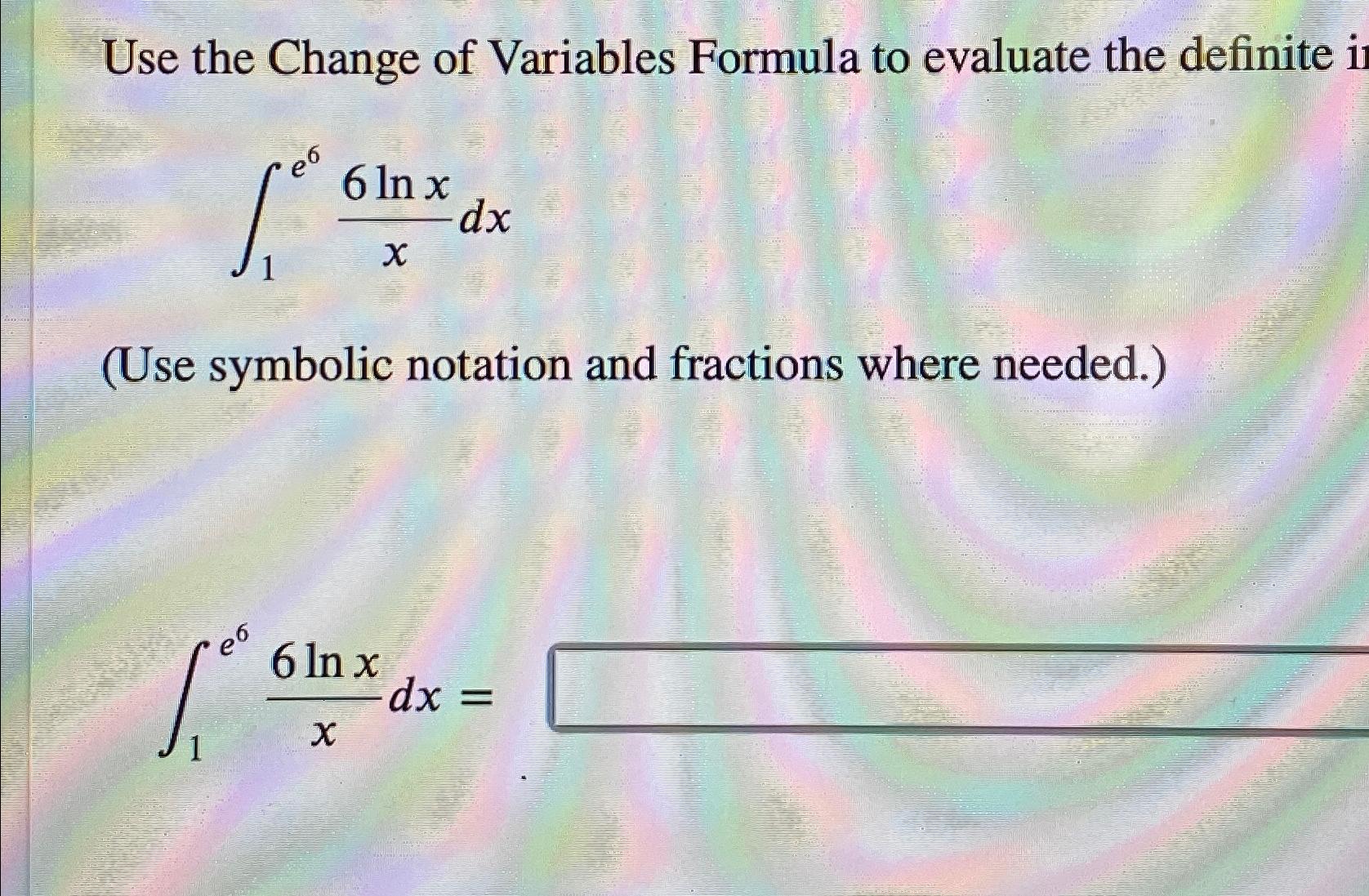 Solved Use the Change of Variables Formula to evaluate the | Chegg.com