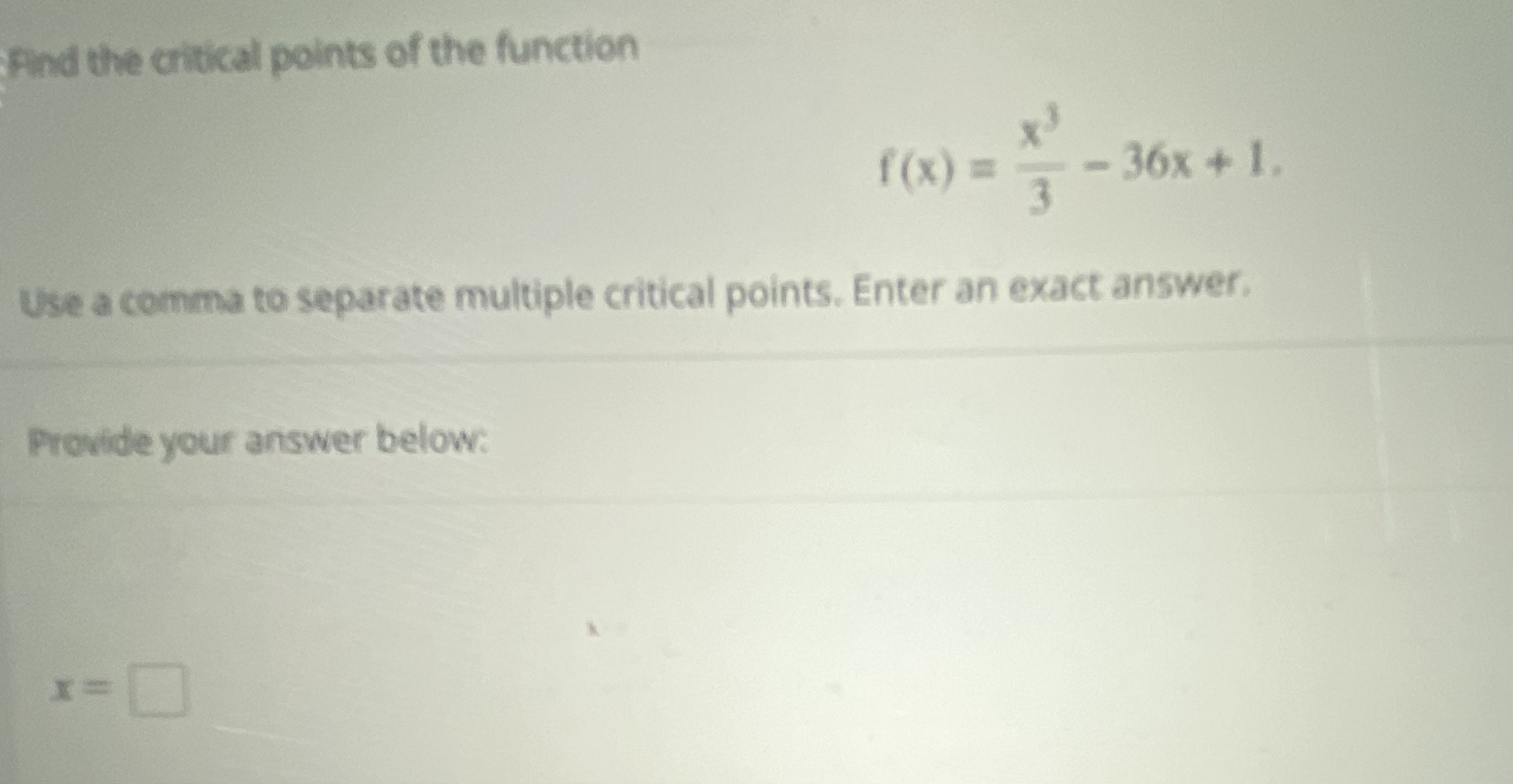 Solved Find the critical points of the | Chegg.com
