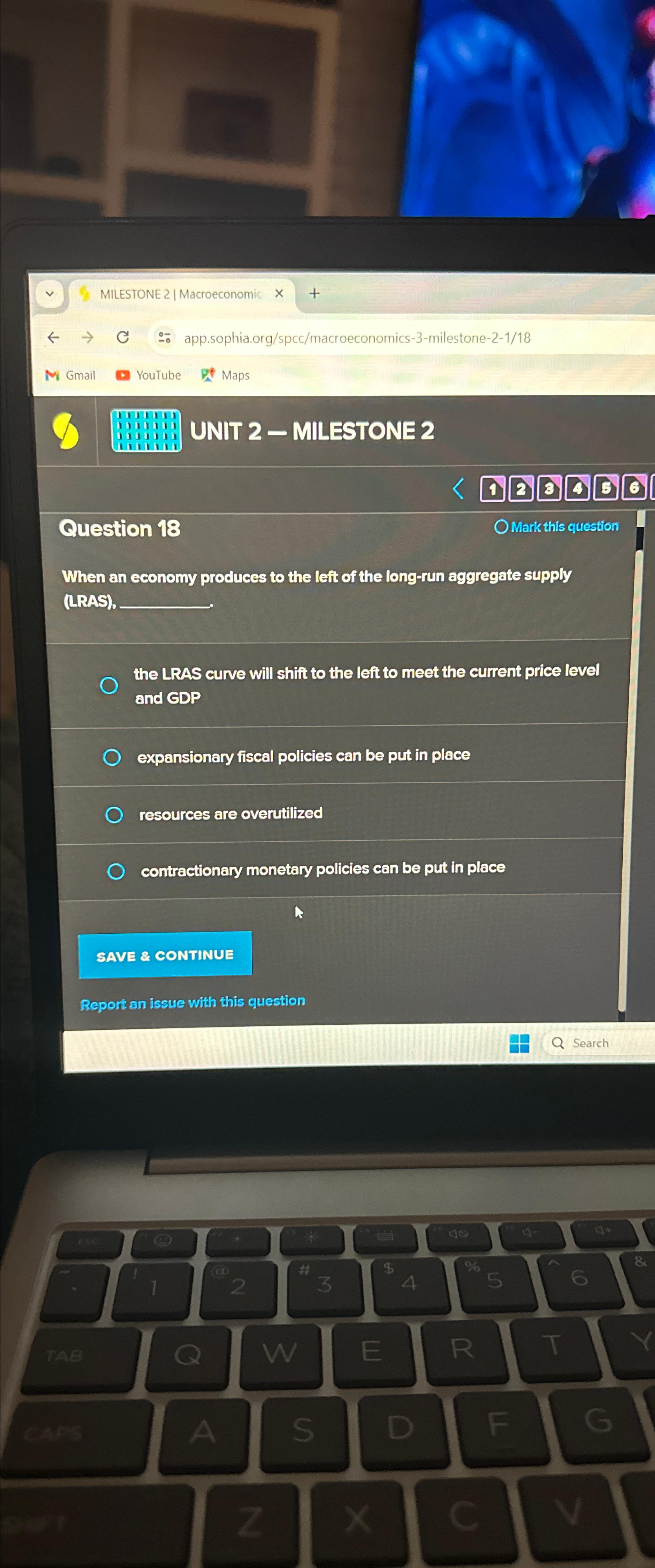 Solved UNIT 2 - ﻿MILESTONE 2Question 18When an economy | Chegg.com