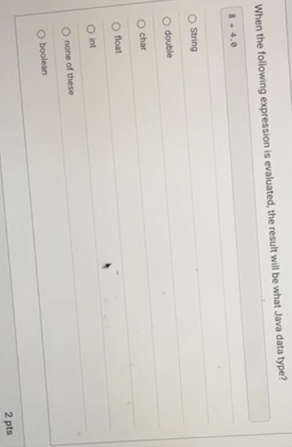 Solved When the following expression is evaluated, the | Chegg.com