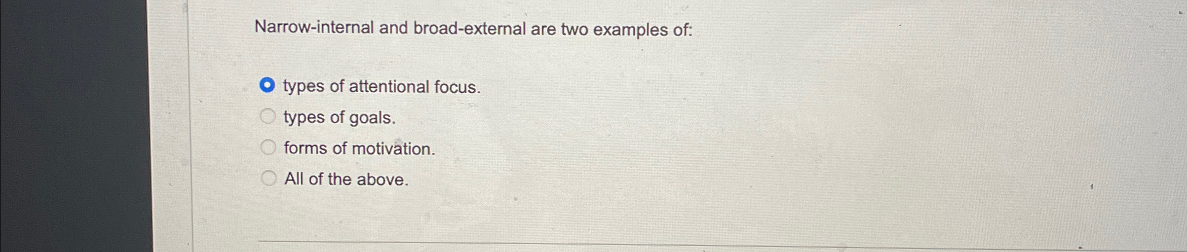 Solved Narrow-internal and broad-external are two examples | Chegg.com