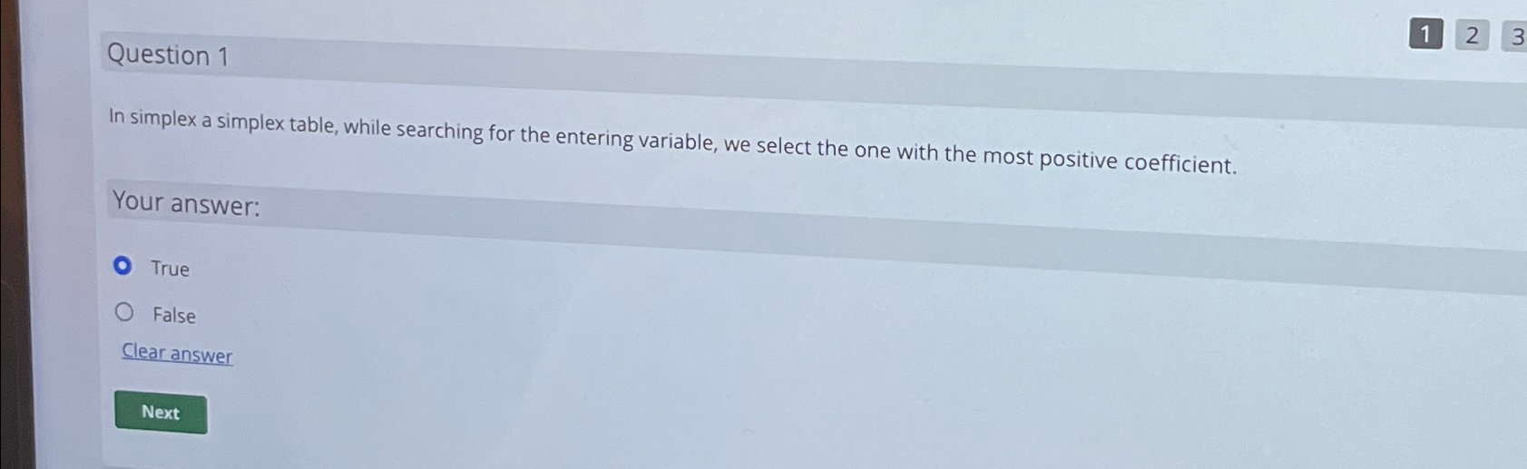 Solved Question 1123In simplex a simplex table, while | Chegg.com