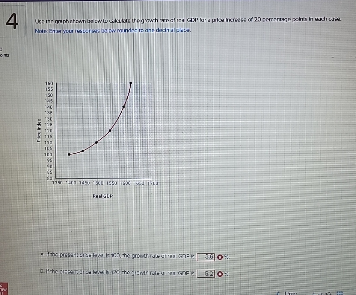 Solved Use the graph shown below to calculate the growth | Chegg.com