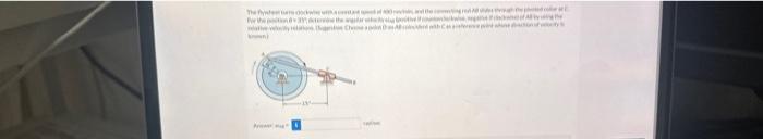 The flywheel turns clockwise with a constant speed of | Chegg.com