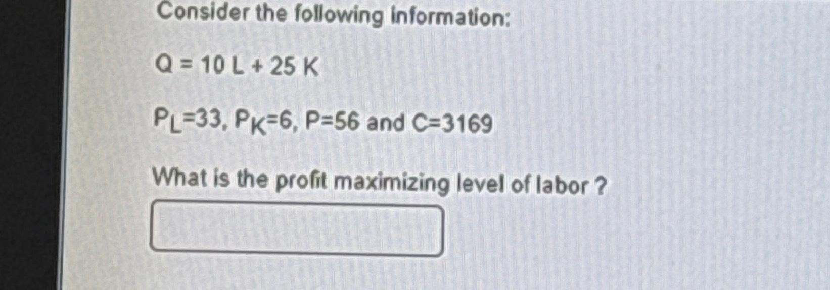 Solved Consider the following | Chegg.com