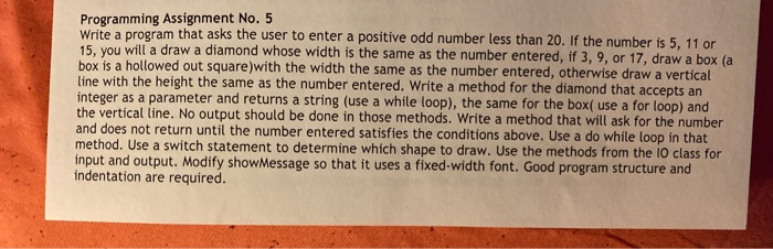 Solved Programming Assignment No 5 Write A Program That