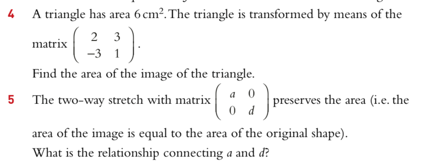 Solved 4. ﻿A triangle has area 6cm2. ﻿The triangle is | Chegg.com