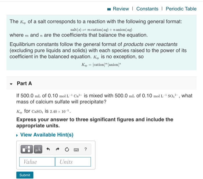 Solved Review Constants Periodic Table Consider the | Chegg.com