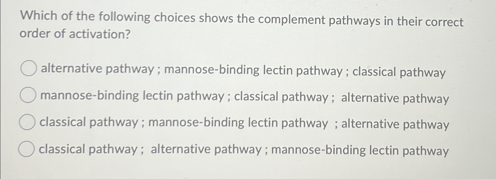 Solved Which of the following choices shows the complement | Chegg.com