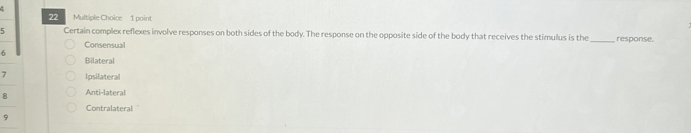 Solved 456789Multiple Choice 1 ﻿pointCertain complex | Chegg.com
