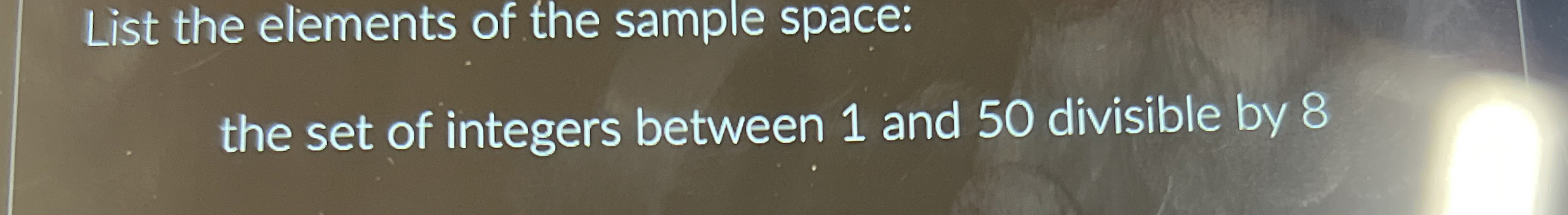List the elements of the sample space:the set of | Chegg.com List the elements of the sample space:the set of | Chegg.com