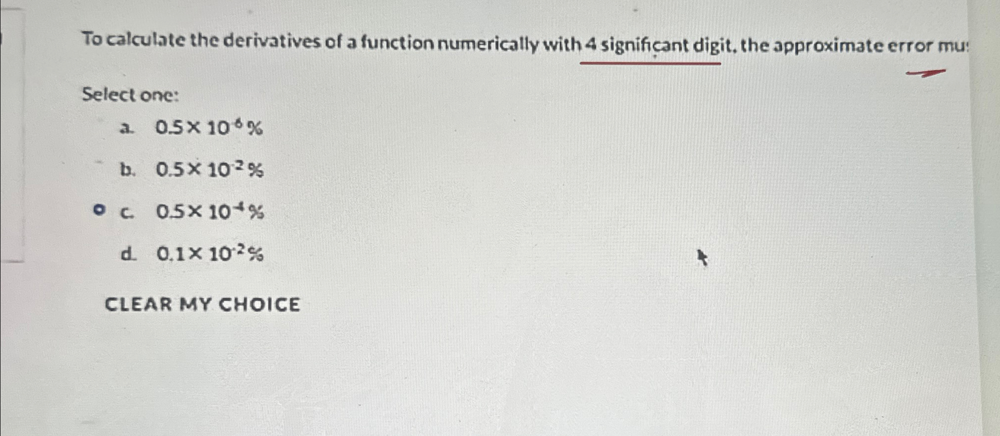 Solved To calculate the derivatives of a function | Chegg.com