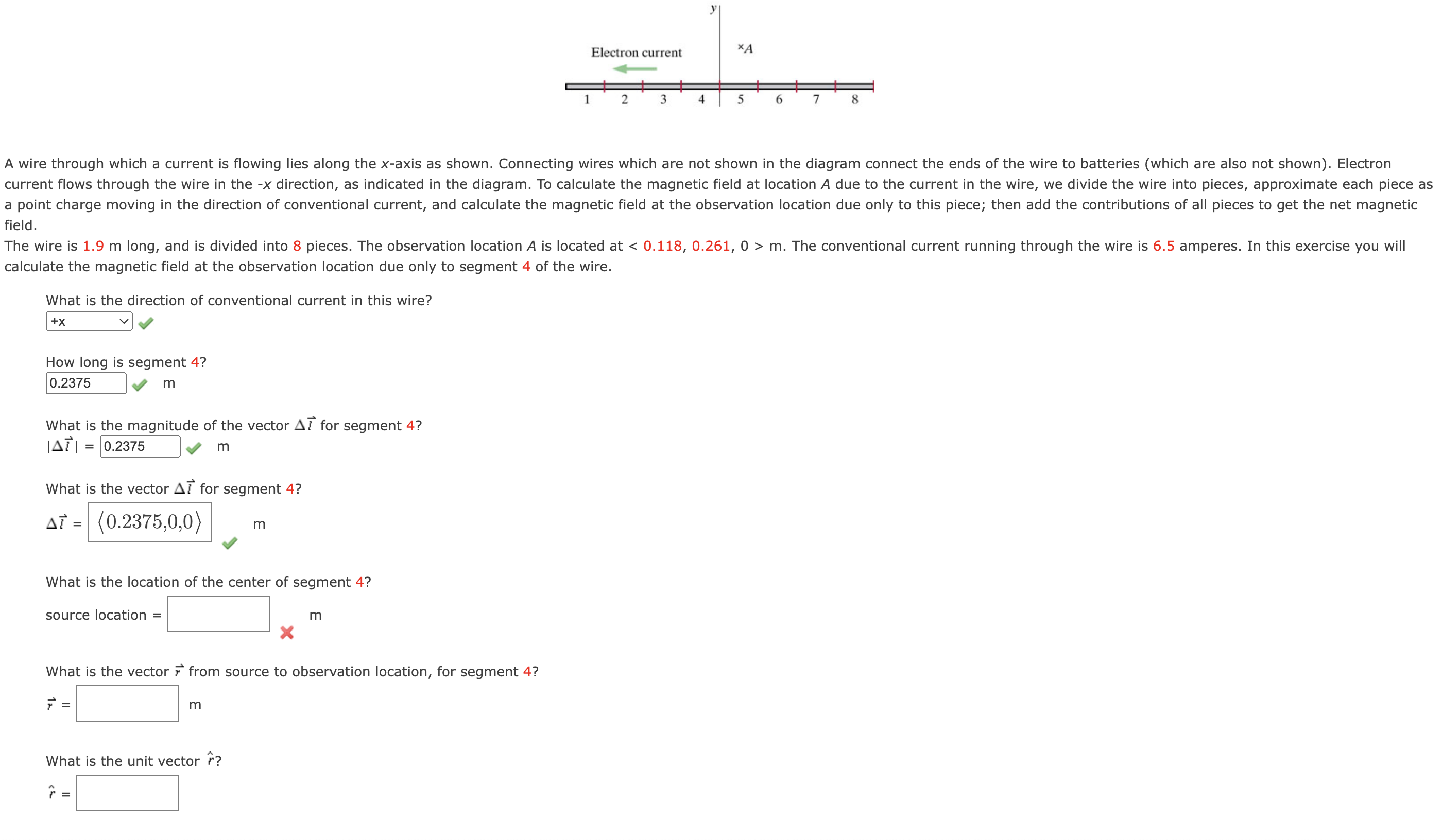 Solved field.calculate the magnetic field at the observation | Chegg.com