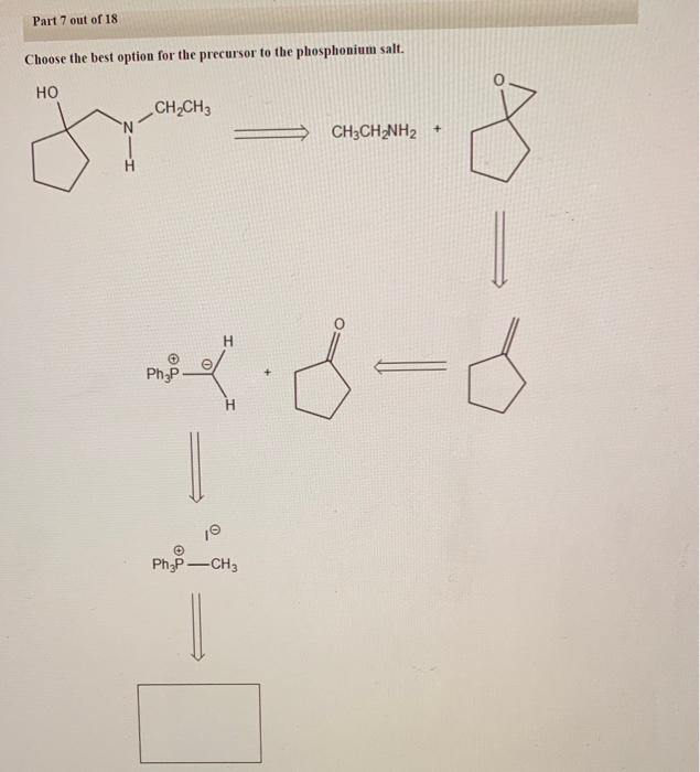 Solved Choose the best option for the precursor to the | Chegg.com