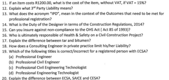 explain the following questions | Chegg.com