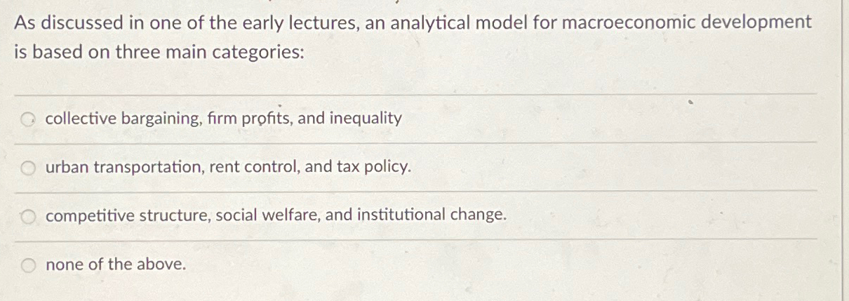 Solved As discussed in one of the early lectures, an | Chegg.com
