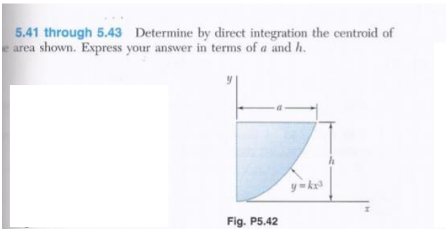5.41 ﻿through 5.43 ﻿Determine by direct integration | Chegg.com