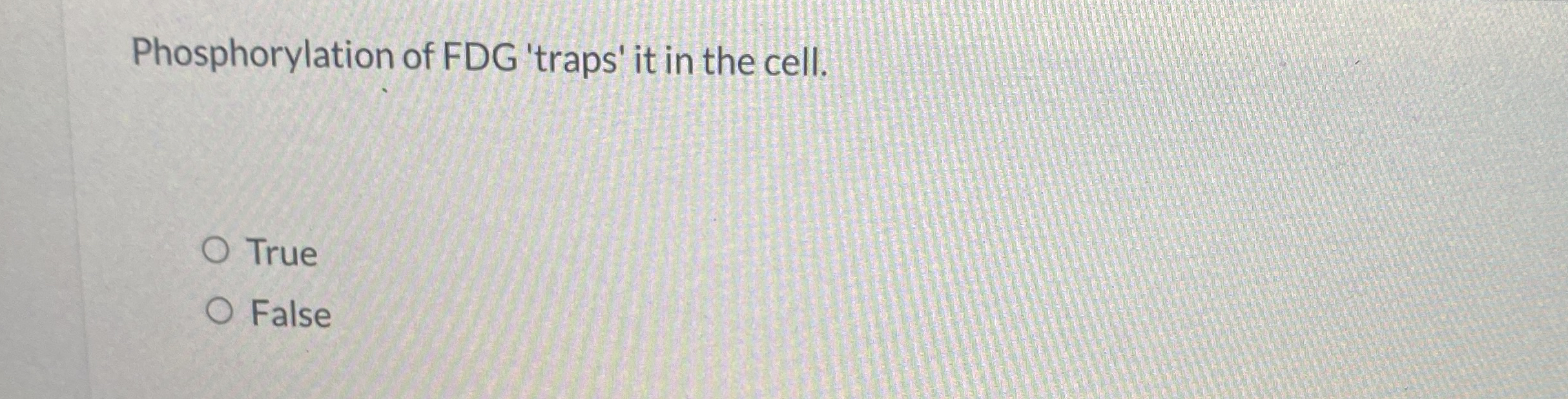 Solved Phosphorylation of FDG 'traps' it in the | Chegg.com