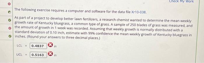 Solved The following exercise requires a computer and | Chegg.com