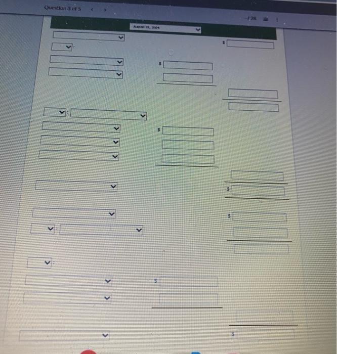 Solved On August 31, 2024, Carla Vista Company had a cash | Chegg.com