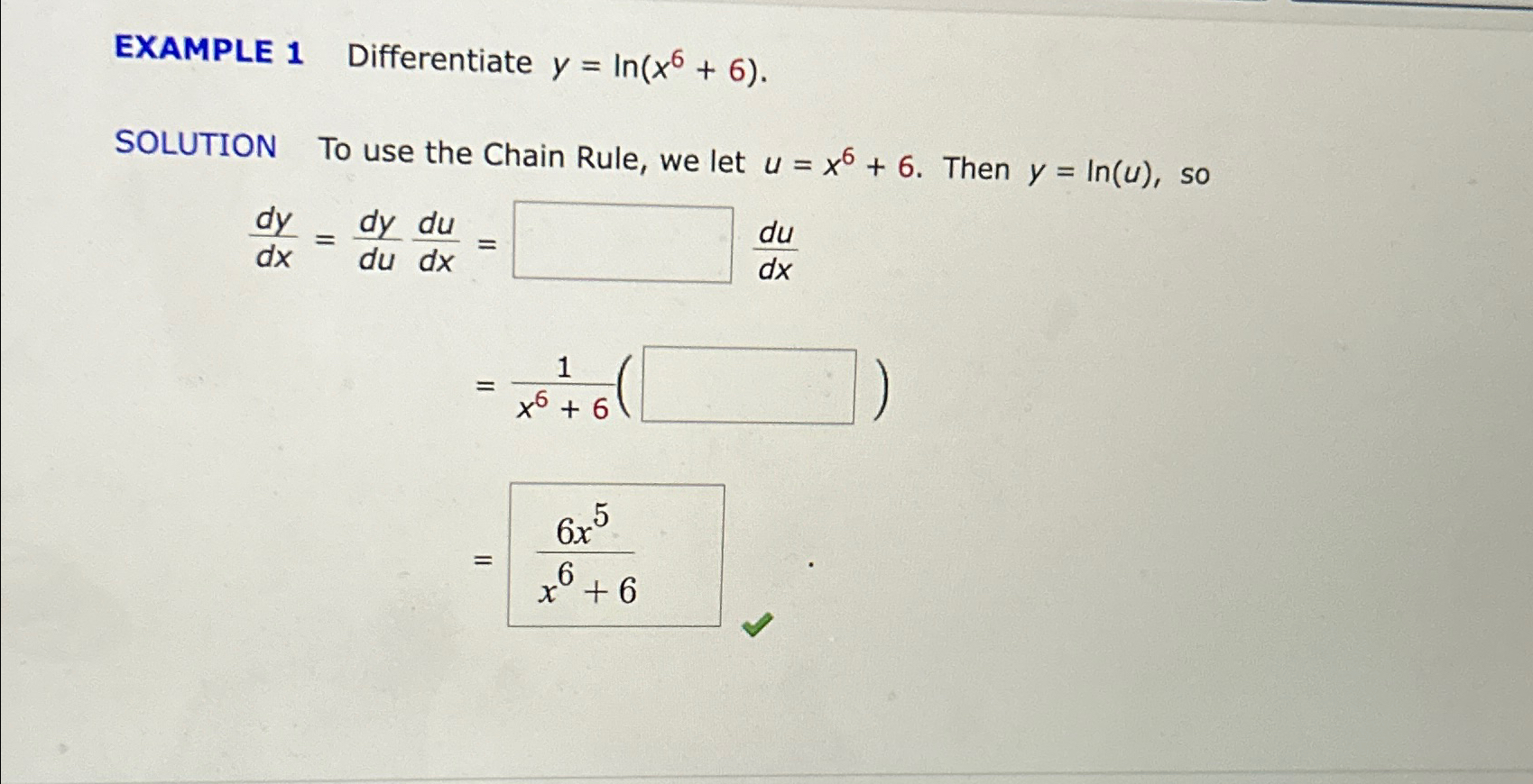 Solved Example 1 ﻿differentiate Y Ln X6 6 Solution To Use