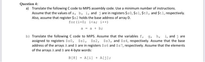 Solved Question 1: Assume the following MIPS code. Assume | Chegg.com