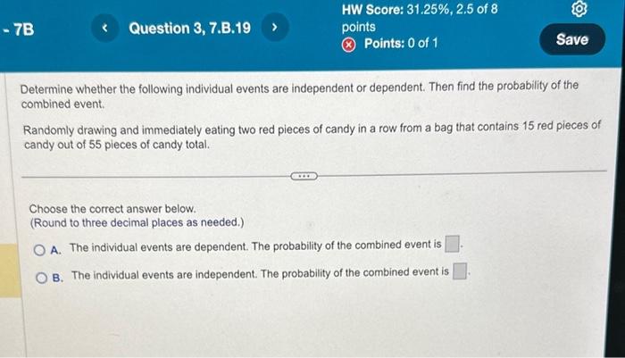 Solved Determine whether the following individual events are | Chegg.com