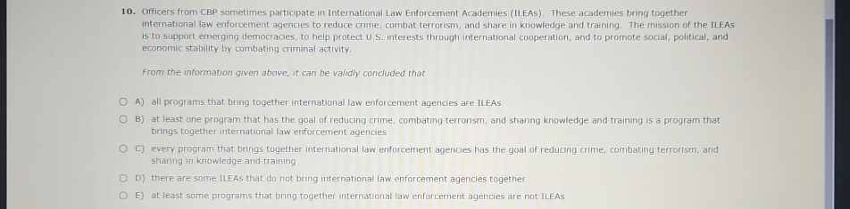 Solved Officers from CBP sometimes participate in | Chegg.com