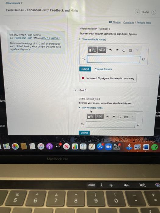 Solved CHomework 7 Exercise 8.45 - Enhanced - with Feedback | Chegg.com