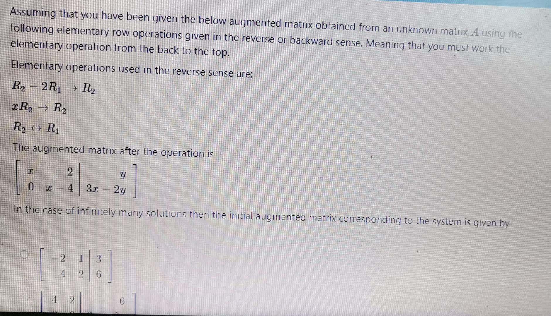 Solved X=[x+y−1003] and Y=[5002x−3y−7] The value (s) for x | Chegg.com
