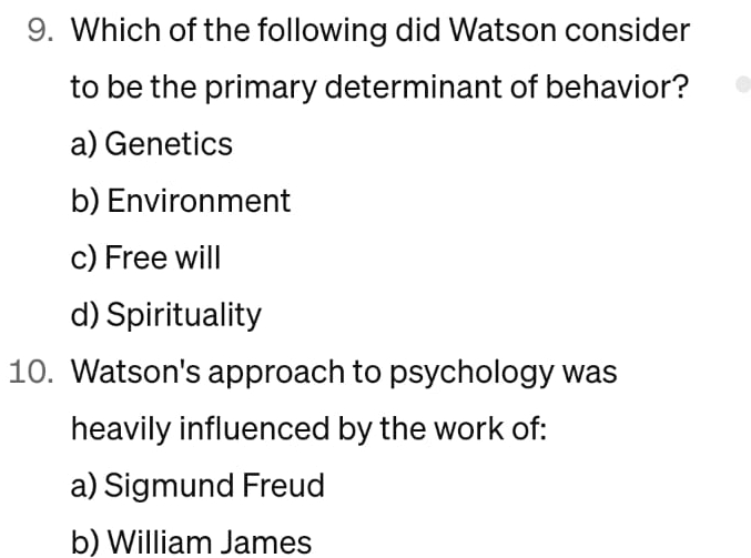 Solved Watson's experiment with Little Albert aimed to | Chegg.com