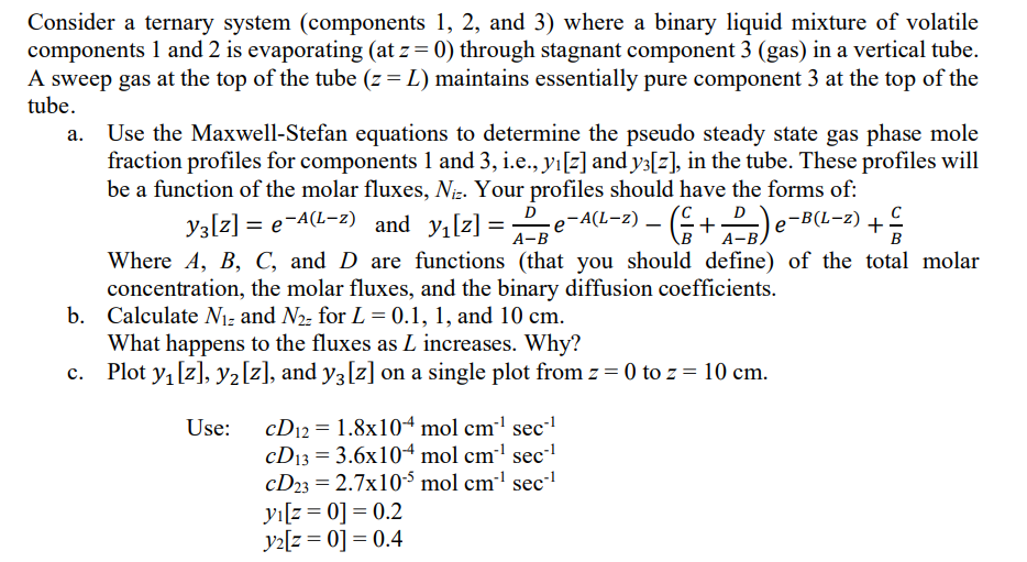 Solved Consider a ternary system (components 1,2 , ﻿and 3 ) | Chegg.com