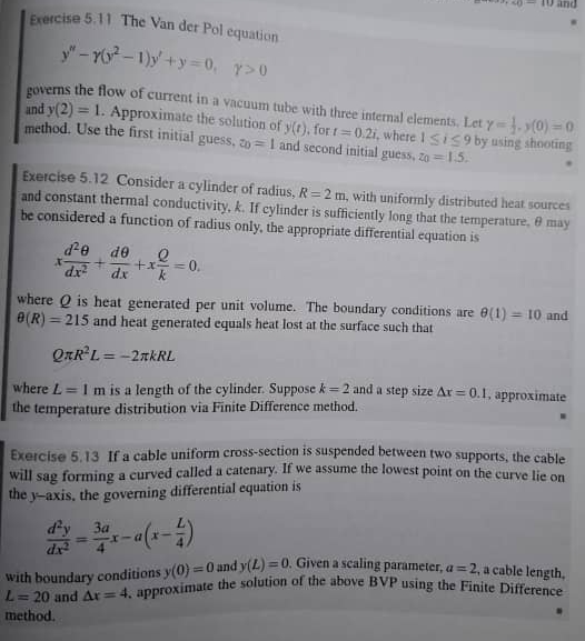 Solved Exercise 5.11 ﻿The Van der Pol | Chegg.com