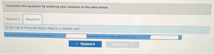 Solved Exercise 11-10A (Algo) Fixed versus variable cost | Chegg.com