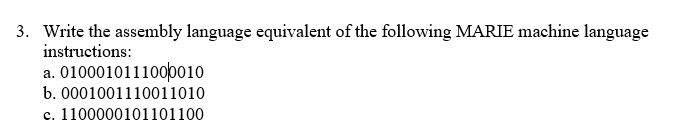 Solved Write the assembly language equivalent of the | Chegg.com