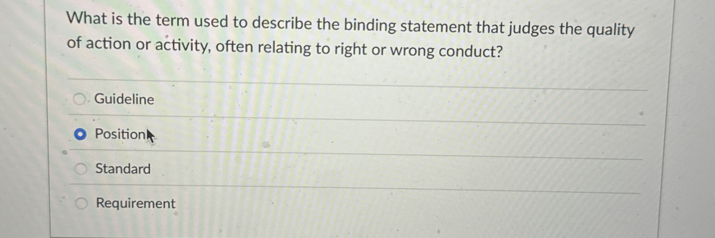 Solved What is the term used to describe the binding | Chegg.com