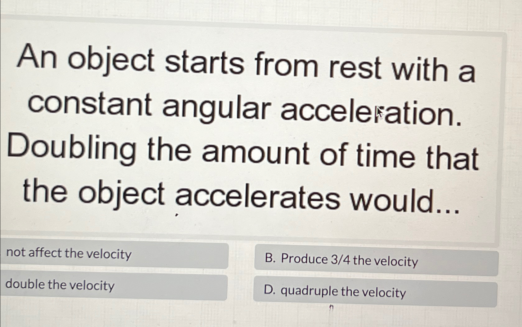 Solved An object starts from rest with a constant angular | Chegg.com