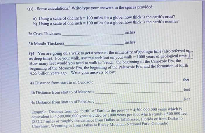 [Solved]: Q3) - Some calculations. 1 Write/type your answer