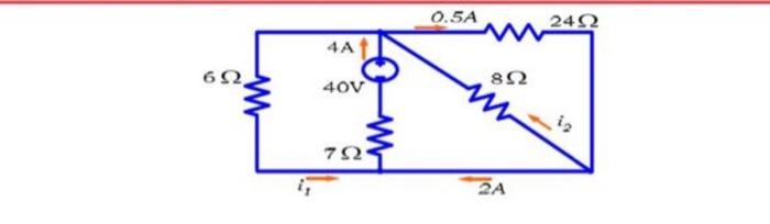 Solved Calculate the unknown currents in the following | Chegg.com