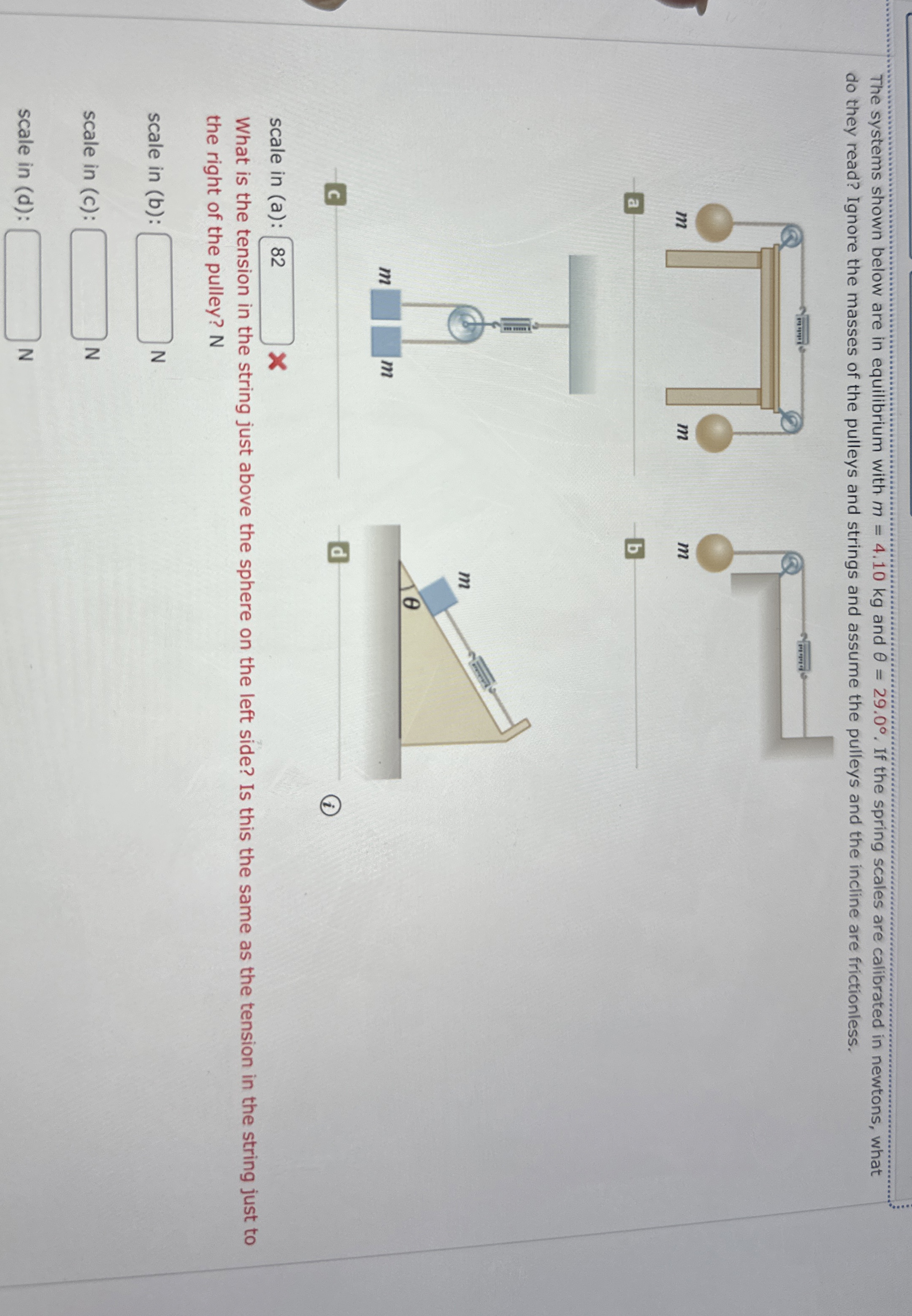 Solved The systems shown below are in equilibrium with | Chegg.com
