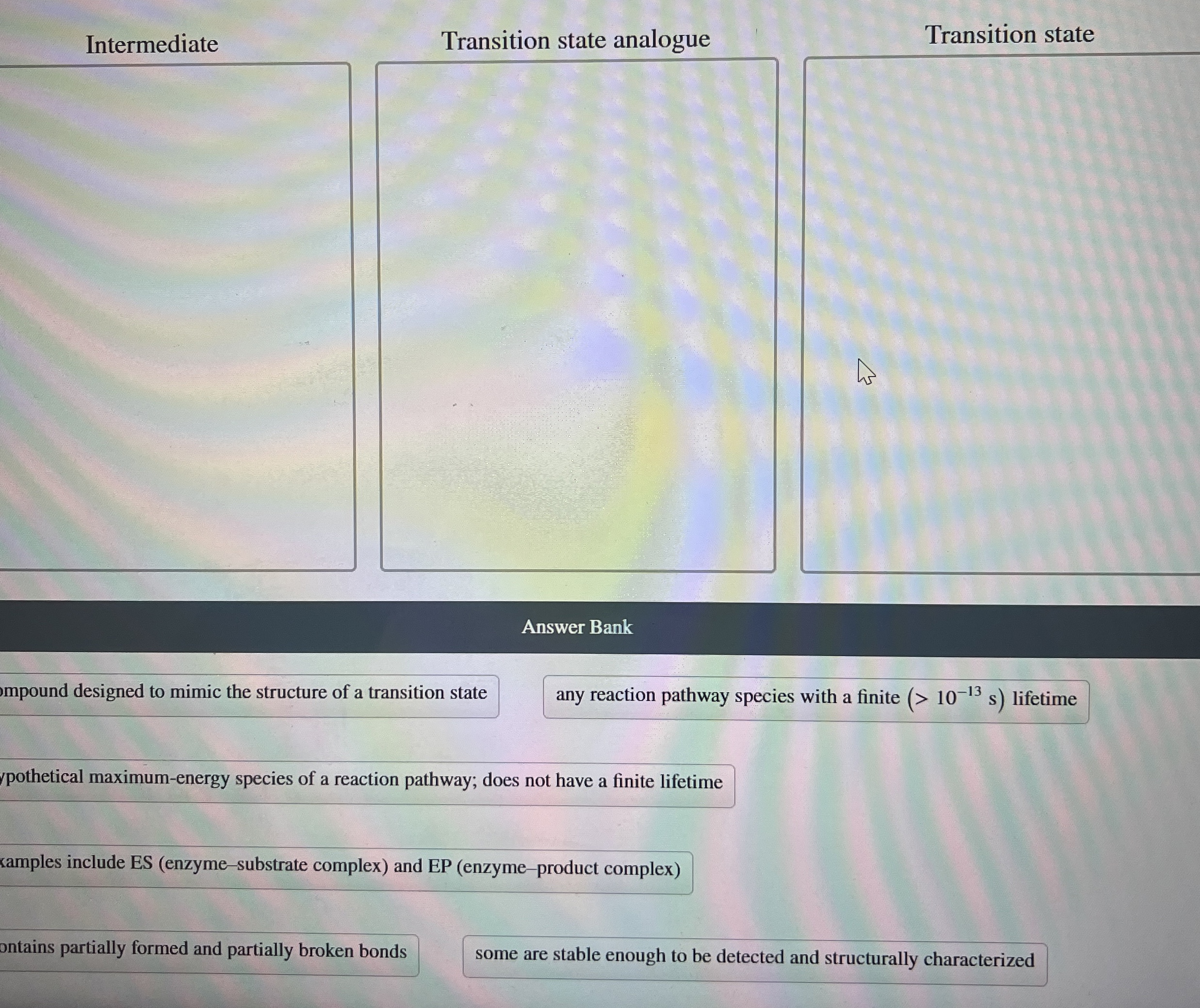 Solved IntermediateTransition state analogueTransition | Chegg.com