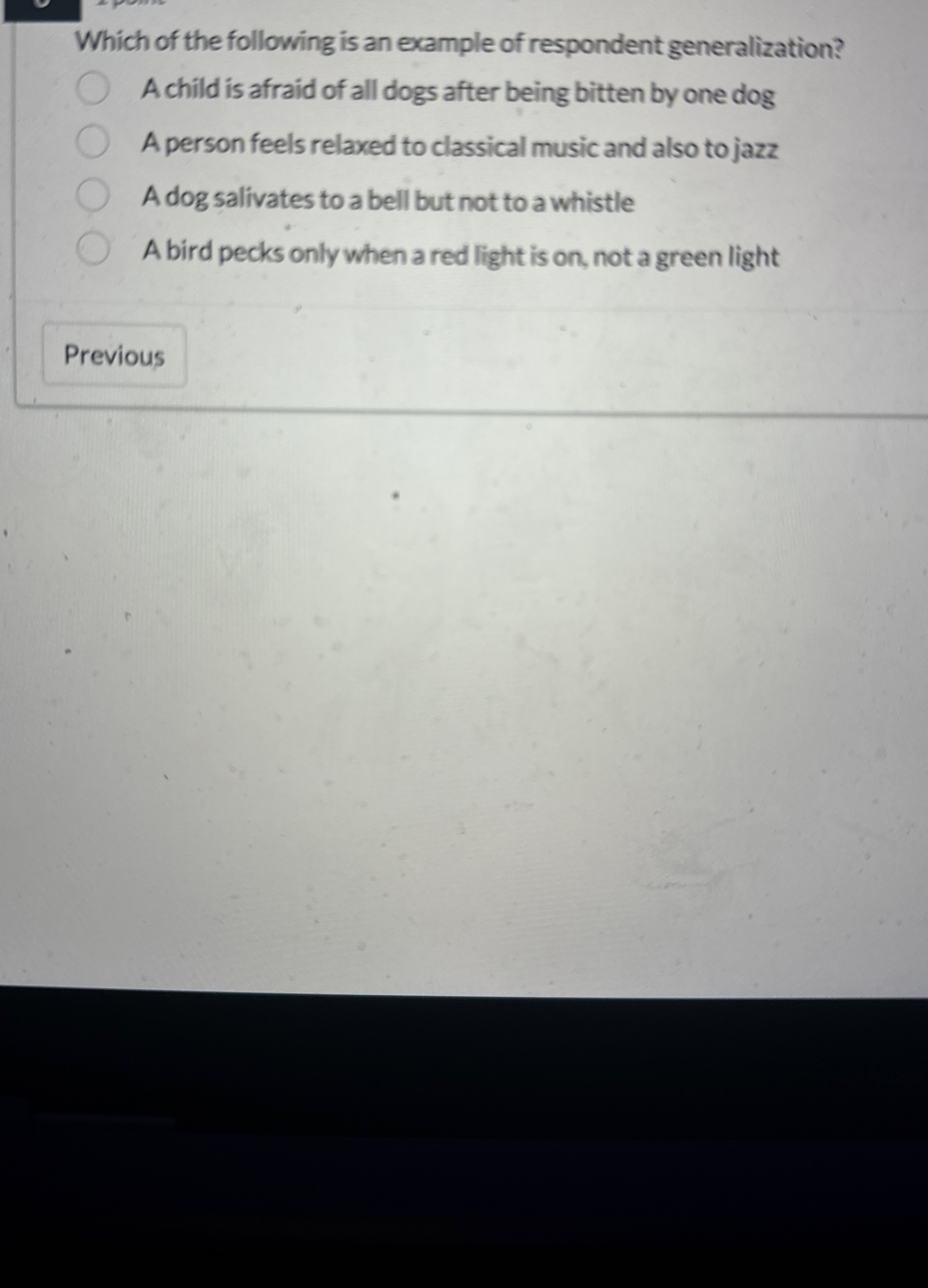 Solved Which of the following is an example of respondent | Chegg.com