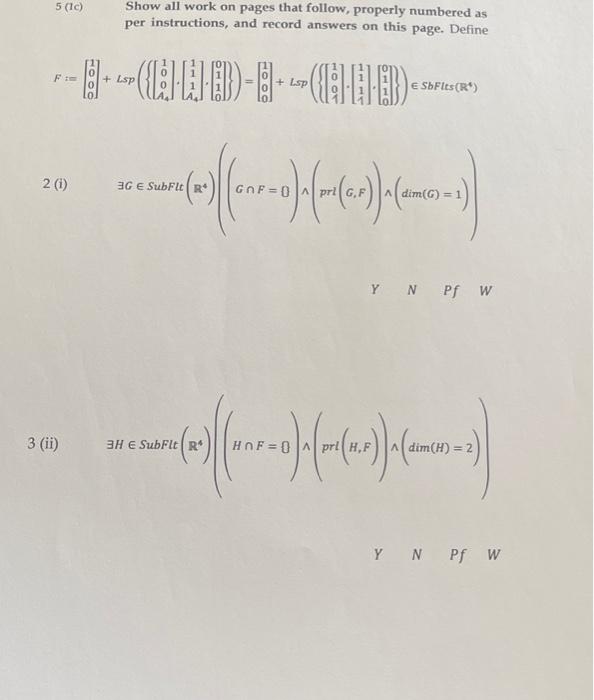 Solved 5 (Ic) Show all work on pages that follow, properly | Chegg.com