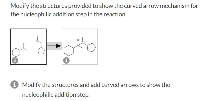 Solved Modify the structures provided to show the curved | Chegg.com