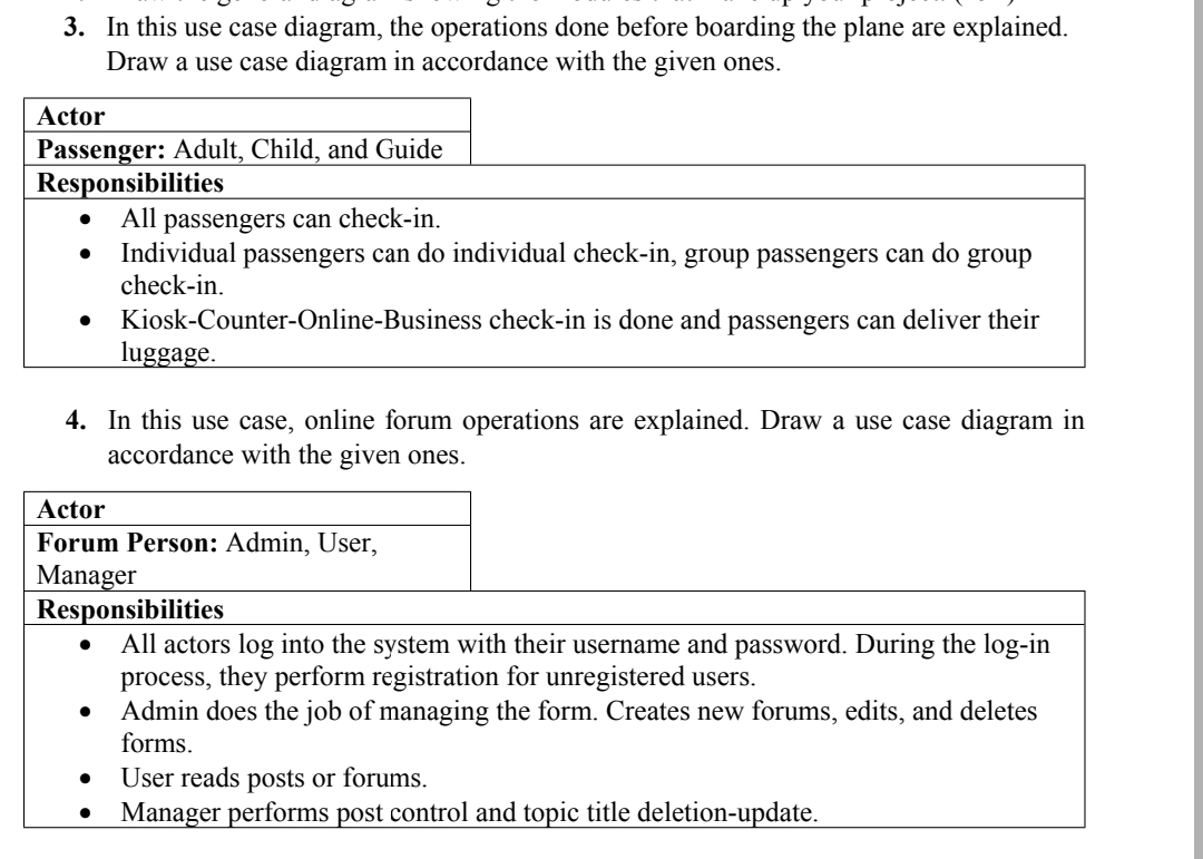 Solved for the given two questions draw the uml diagram be | Chegg.com
