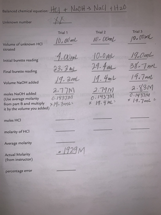 Solved NabH Nacl +H20 Balanced chemical equation: Unknown | Chegg.com