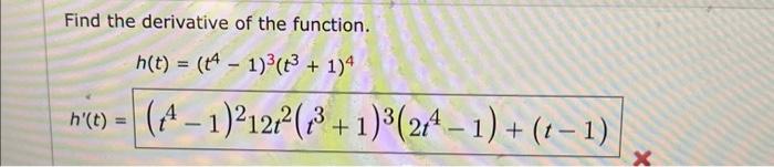 Solved Show work by first finding the derivative of f and g | Chegg.com